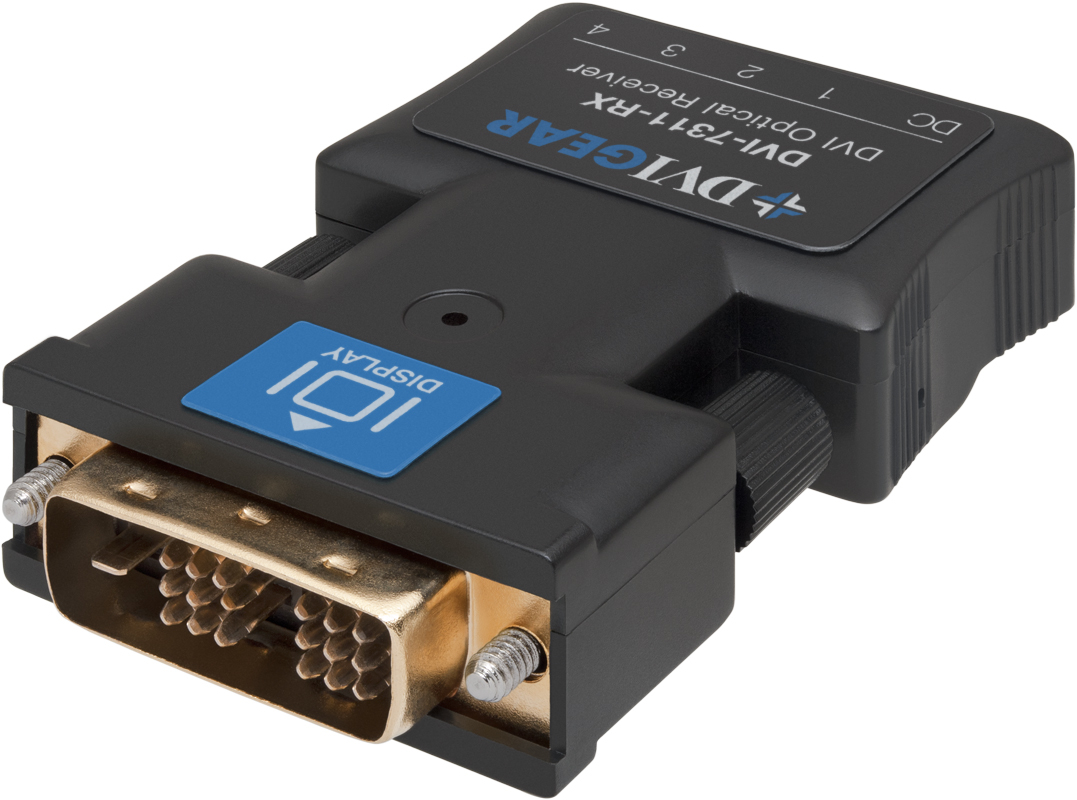 Single-Link DVI Fiber Optic Extender, 4x LC | DVIGear